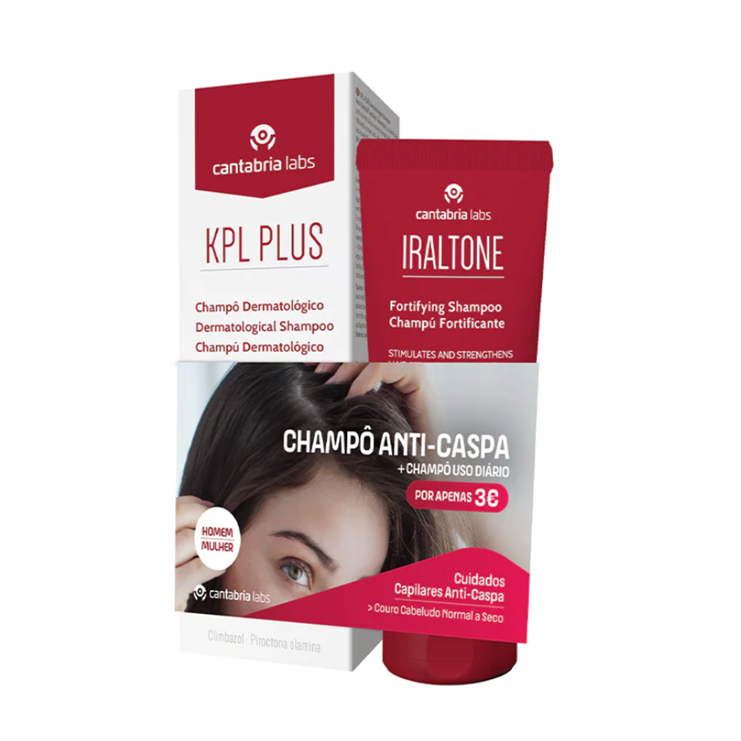 KPL Plus Champô Dermatológico 200ml + IRALTONE Champô Fortificante ...