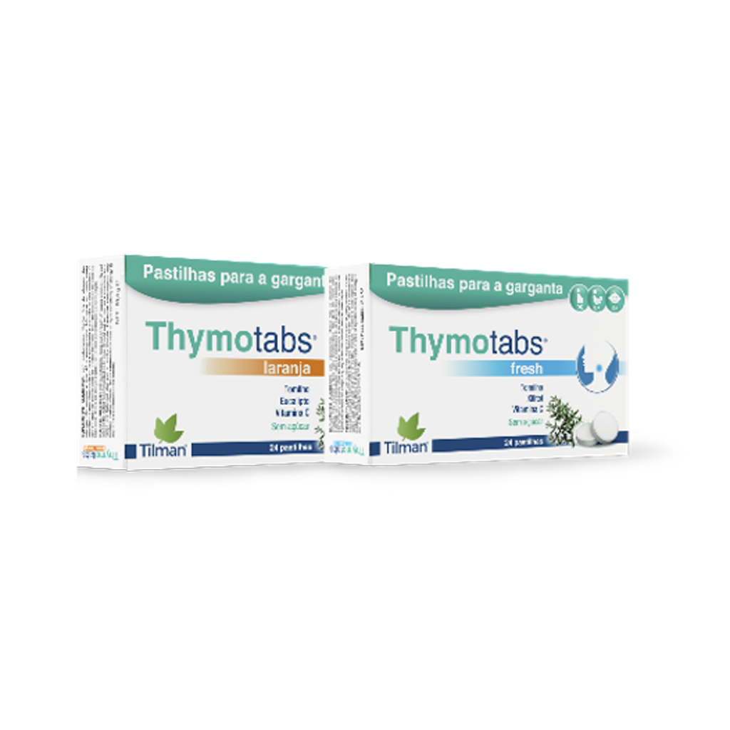 Thymotabs Fresh Pastilhas para a Garganta - 24 Pastilhas | Farmácia Camelo