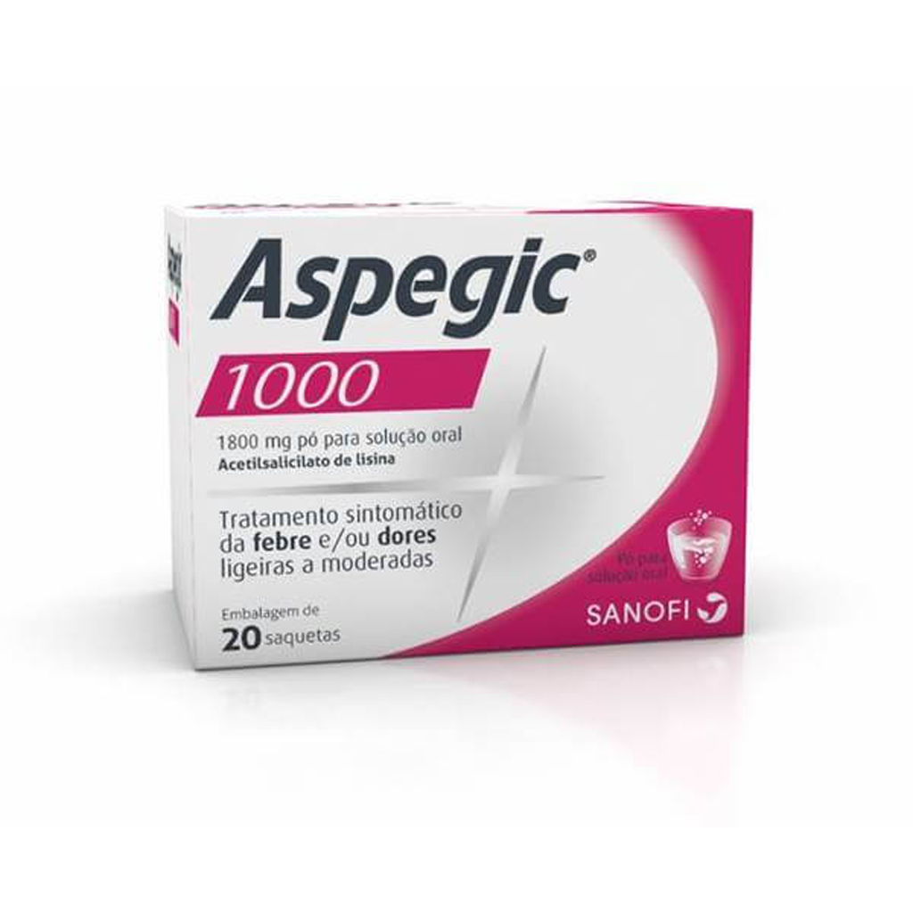 Aspegic 1000 - 20 Saquetas | Farmácia Camelo