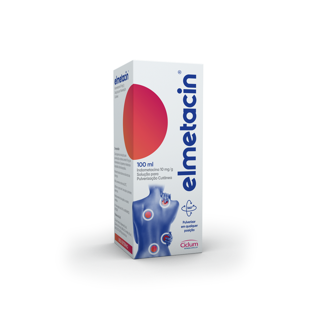 Elmetacin 10mg/g 100ml Sol Pulv Cut | Farmácia Camelo